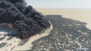 The World's Biggest Tire Graveyard in Kuwait is On Fire - Scoop Empire