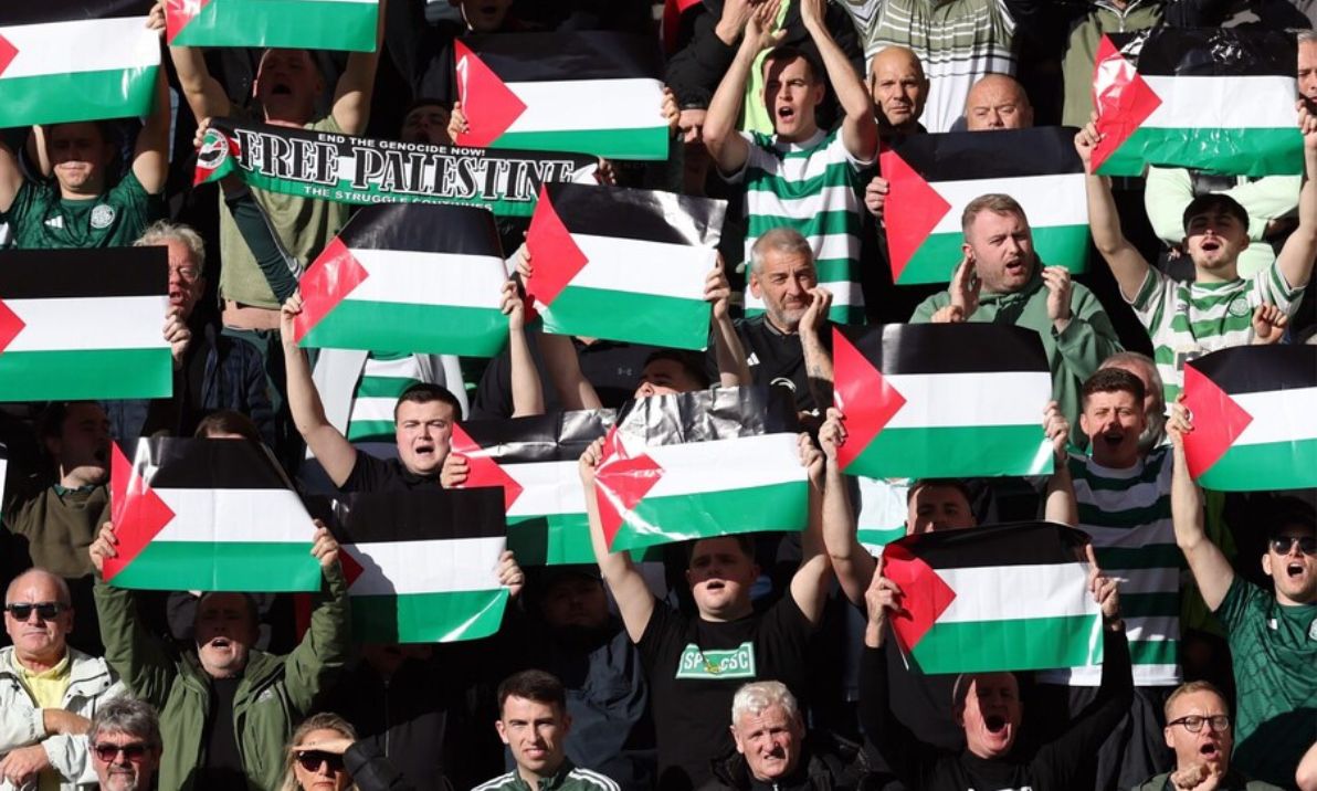 Celtic Fans Defy Club’s Orders By Waving Flags During Atletico Madrid ...